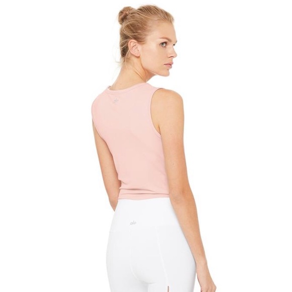 ALO Yoga | Tops | Alo Cover Tank In Pale Mauve | Poshmark